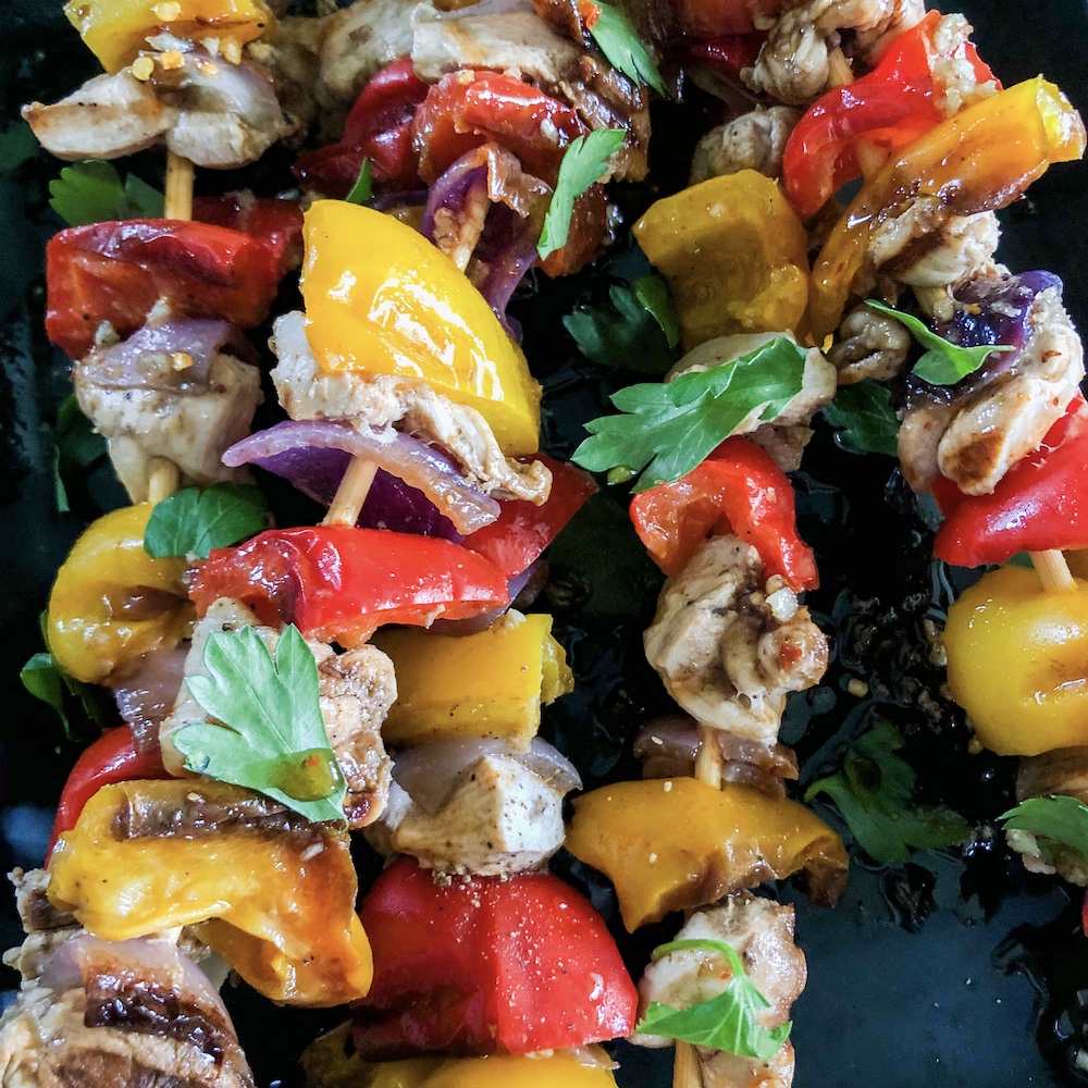 Sweet and Spicy Chicken Kebabs - Fifty Shades of Yumm
